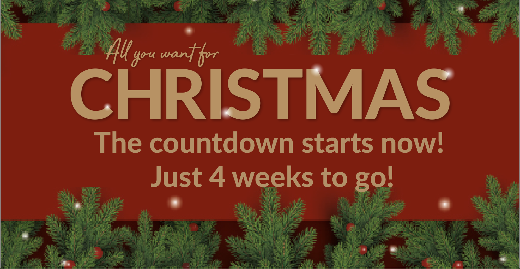 The Range: 🎅🤶 Get ready for the big day! - 4 Weeks to go 🤶🎅 | Milled