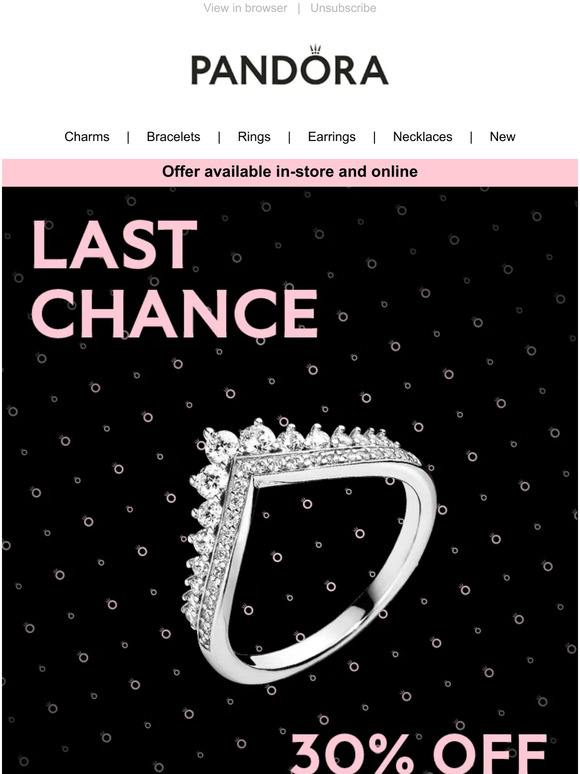 Pandora Email Newsletters: Shop Sales, Discounts, and Coupon Codes