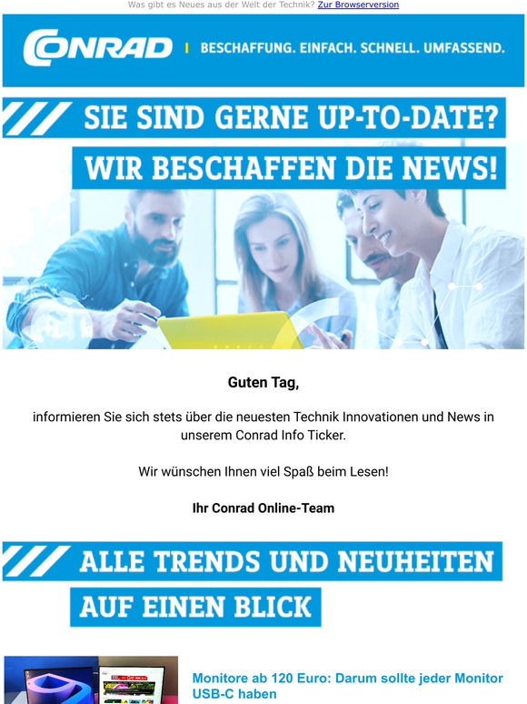 Conrad: Monitore ab 120 Euro: Darum sollte jeder Monitor USB-C haben ...