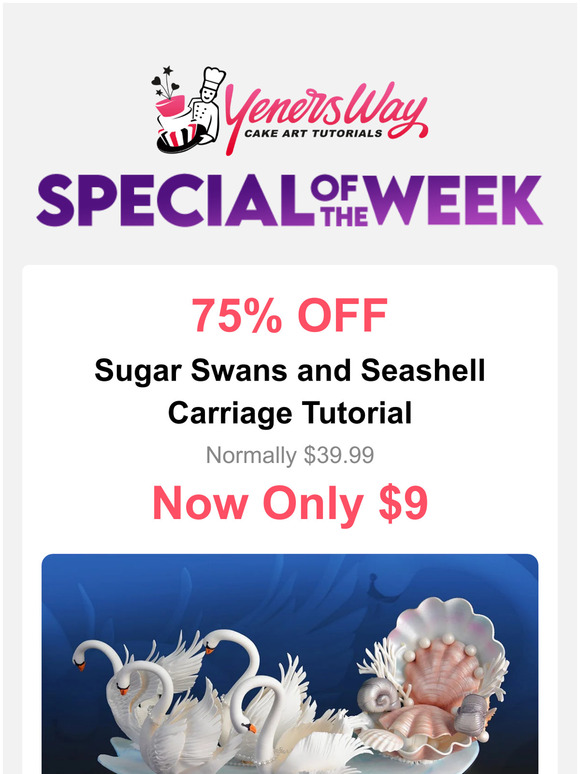 Yeners Way: Special of the Week - Sugar Swans and Seashell Carriage ...