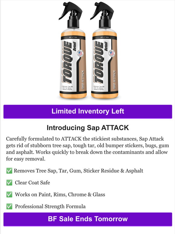 Torque Detail: 🌲 Remove Tree Sap, ⚫ Tar, Gum, 🫠 Stickers & 🛣️ Asphalt ...
