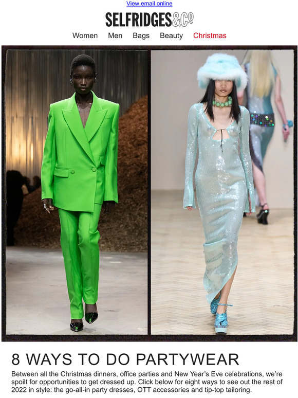 Selfridges: 8 ways to do partywear | Milled