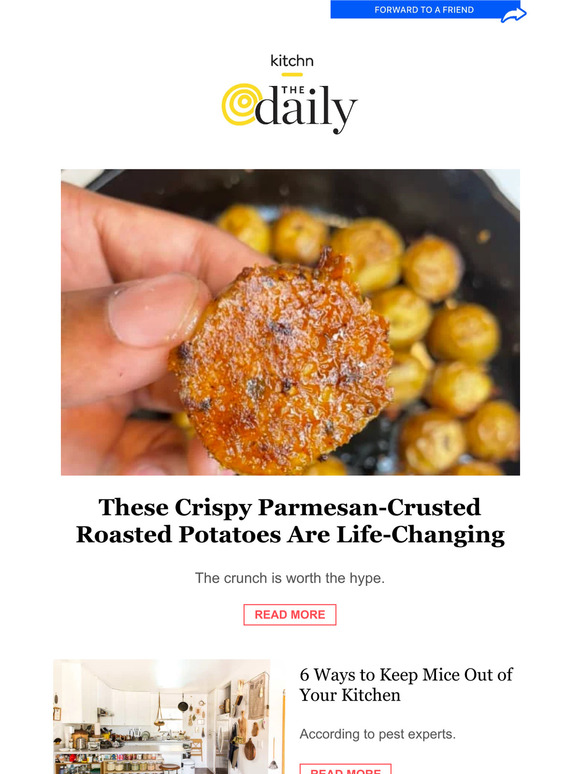 Kitchn: These Parmesan-Crusted Roasted Potatoes Are Life-Changing, 6 ...