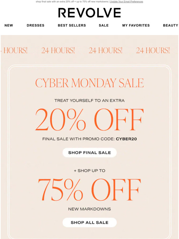 REVOLVE: ready, set, CYBER for 1 DAY ONLY! | Milled