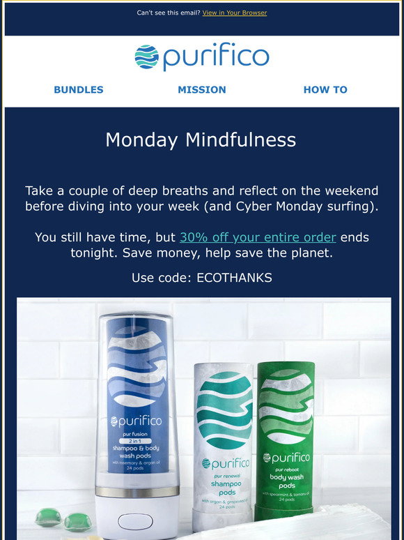 Purifico: 🌊30% off: Cyber Surfing with Purpose | Milled