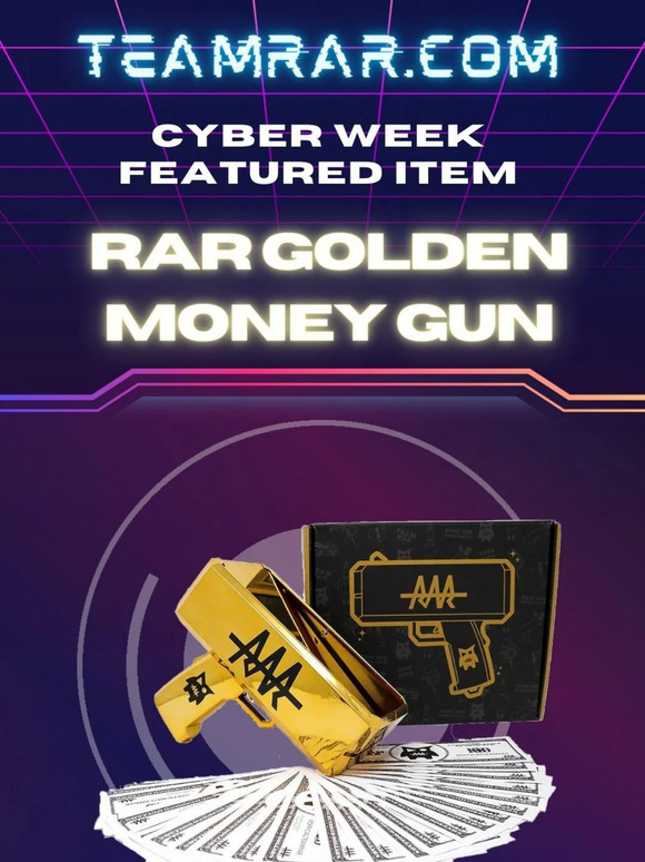 Team RAR: Limited Time: RAR Golden Money Gun Only $23.99 | Milled