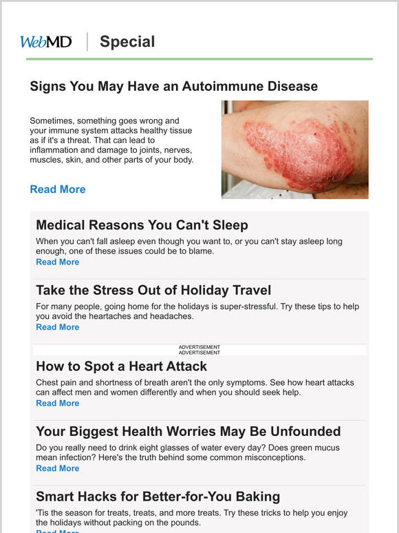 WebMD: Signs You May Have an Autoimmune Disease | Milled