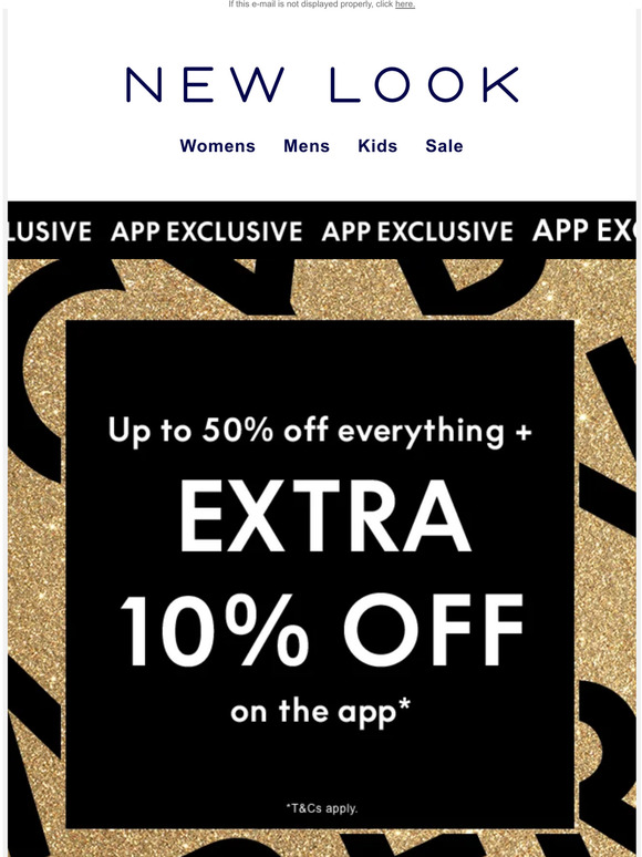 New Look Email Newsletters: Shop Sales, Discounts, and Coupon Codes