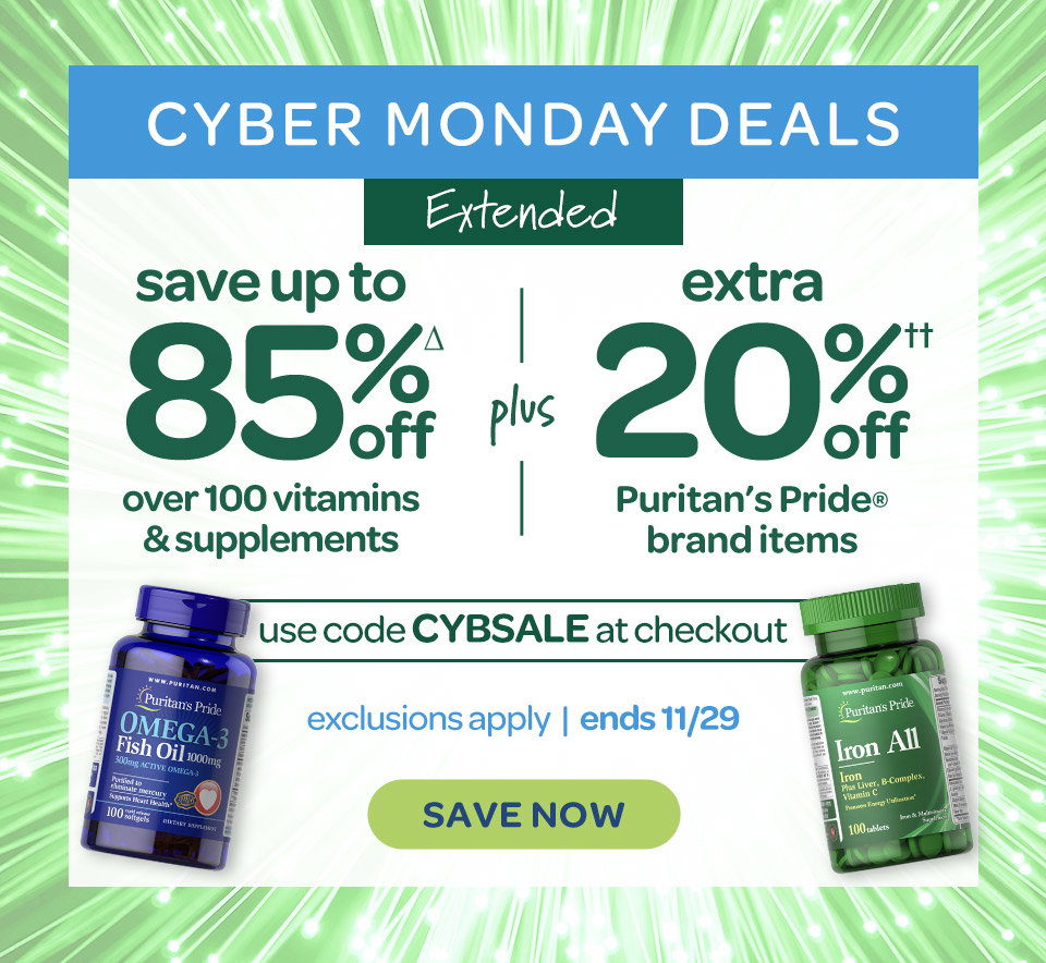 Puritan's Pride: Sale Update! Up to 85% off + 20% off is still on | Milled