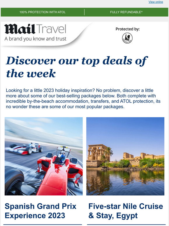 Mail Travel: Our top deals of the week | Milled