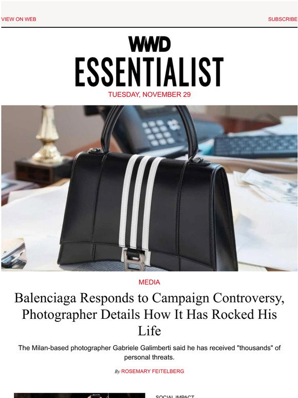 Women's Wear Daily: Balenciaga Responds to Campaign Controversy ...