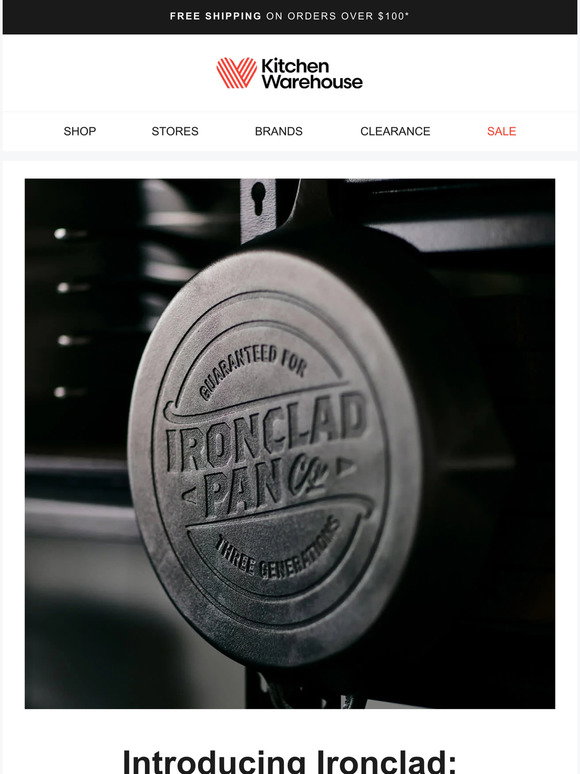 Kitchen Warehouse: Introducing Ironclad Cast Iron Cookware & Knives ...