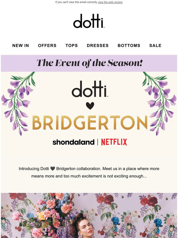 Dotti: Our Dotti 🖤 Bridgerton collection has arrived! | Milled