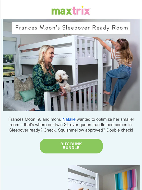 Maxtrix Kids Furniture: Room Reveal: an extra Plush sleepover space ...
