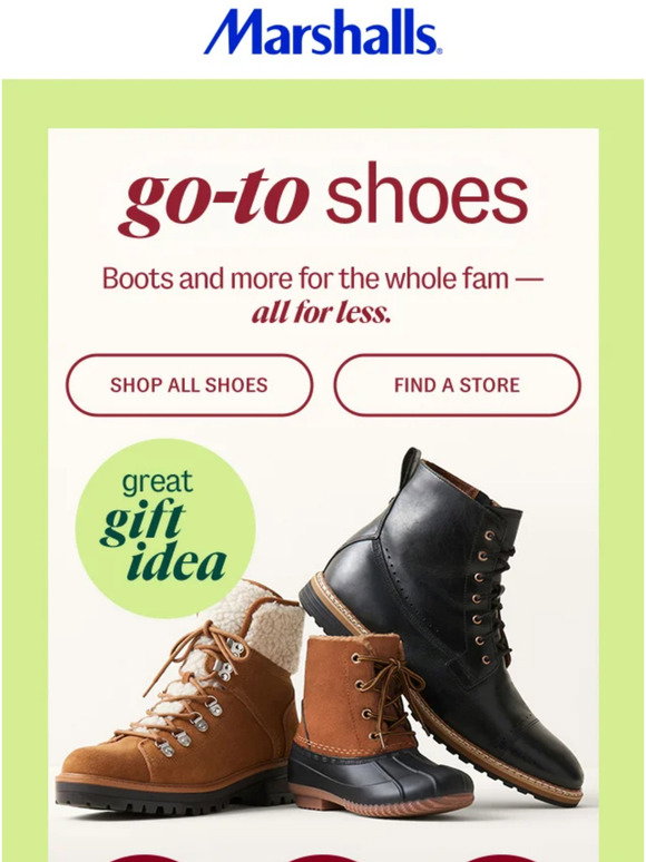 Marshalls: Save on every shoe style 🥾 | Milled