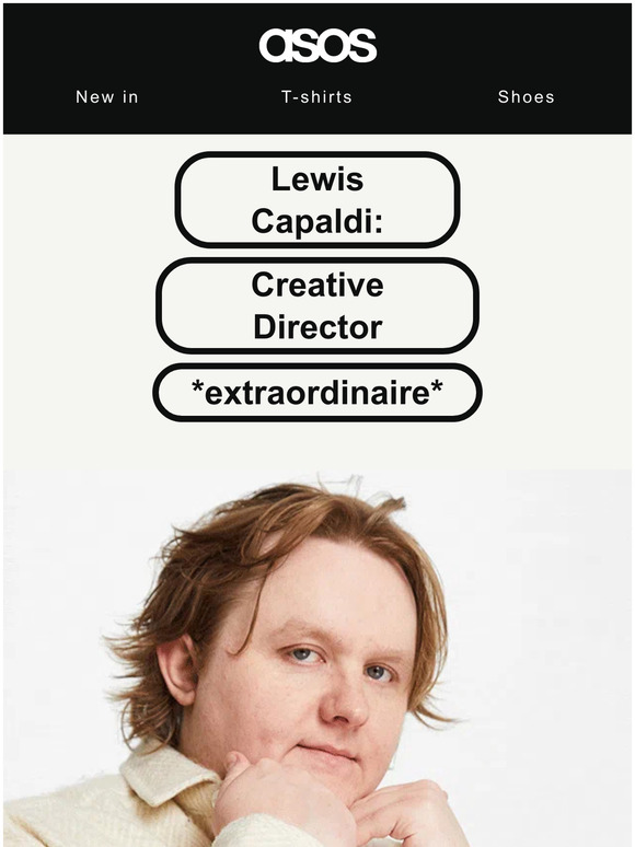 ASOS: Lewis Capaldi comes to ASOS! 📸 👨‍🎨 | Milled