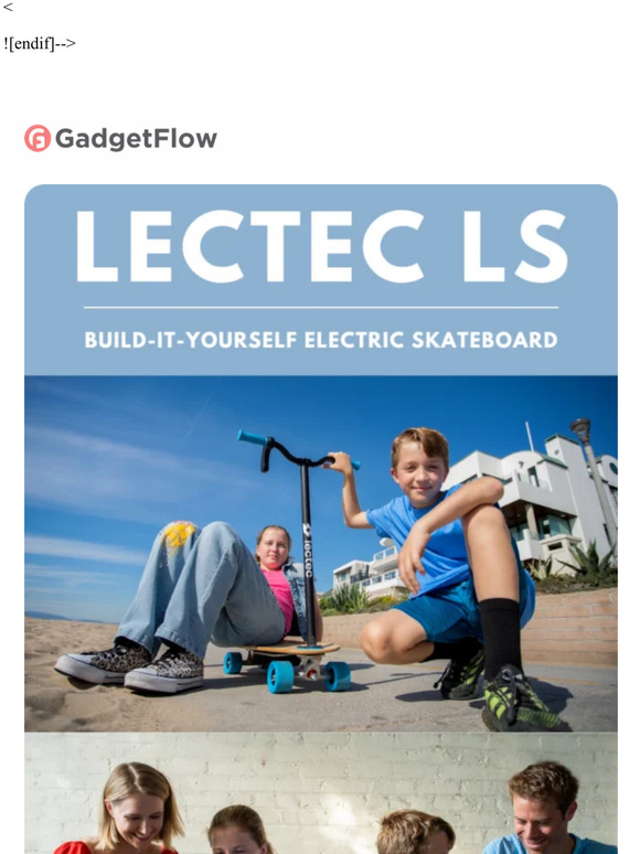 Gadget Flow: Lectec LS build-it-yourself electric skateboard is a must ...
