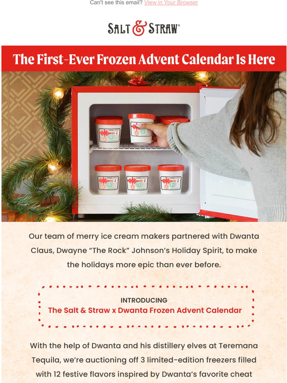 Salt & Straw: It’s Here: The First-Ever Frozen Advent Calendar | Milled