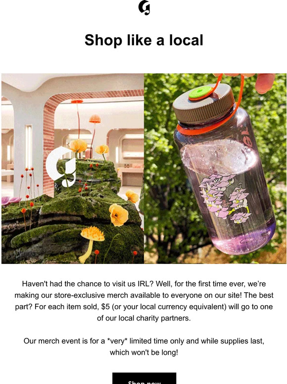 Glossier: Shop our local merch event! | Milled
