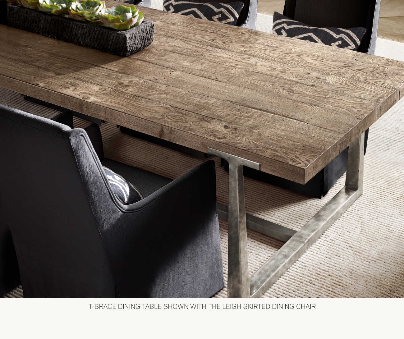 Restoration Hardware: The T-Brace Dining Table. Enduring Craftsmanship ...