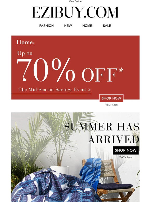 EziBuy: Summer Home Styles To Enjoy The Heat | Milled