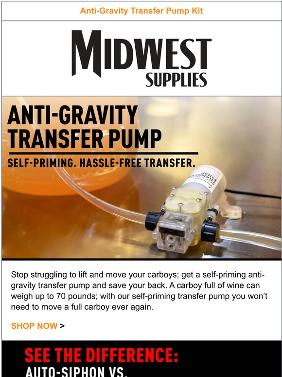 Midwest Supplies: Self-Priming. Hassle-free Transfer with the Anti ...