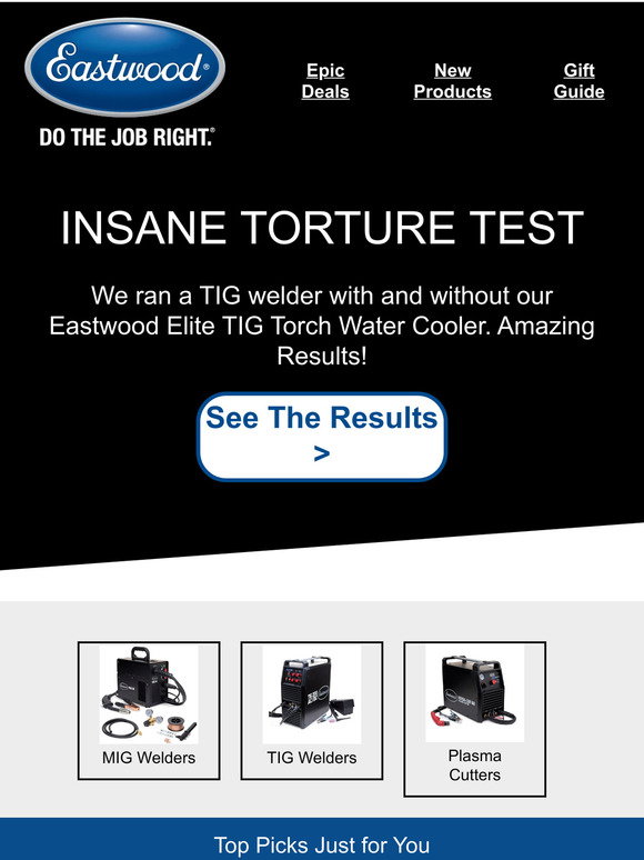 Eastwood: 🛠️R&D Corner- TIG Welder Torture Test! | Milled