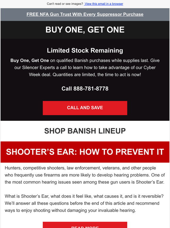 Silencer Central: EXTENDED: Cyber Sale continues while supplies last ...