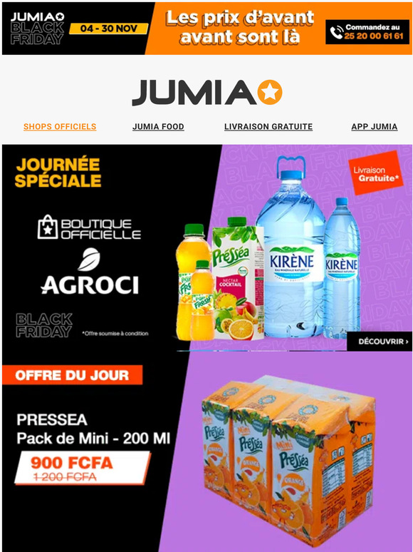 Jumia: 900 F le pack de jus pressea mini . Profitez de Jumia Black ...