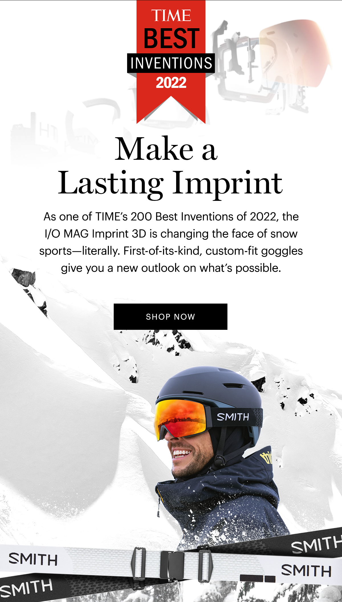 Smith Optics: TIME’s Best Inventions 2022: I/O MAG Imprint 3D | Milled