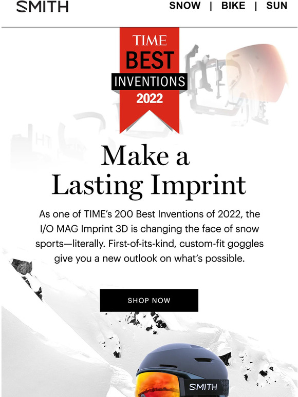 Smith Optics: TIME’s Best Inventions 2022: I/O MAG Imprint 3D | Milled