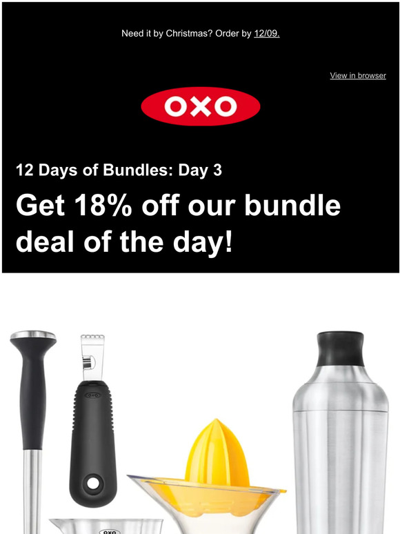 OXO: On the 3rd day of bundles, OXO presents... 🎁 🍸 | Milled