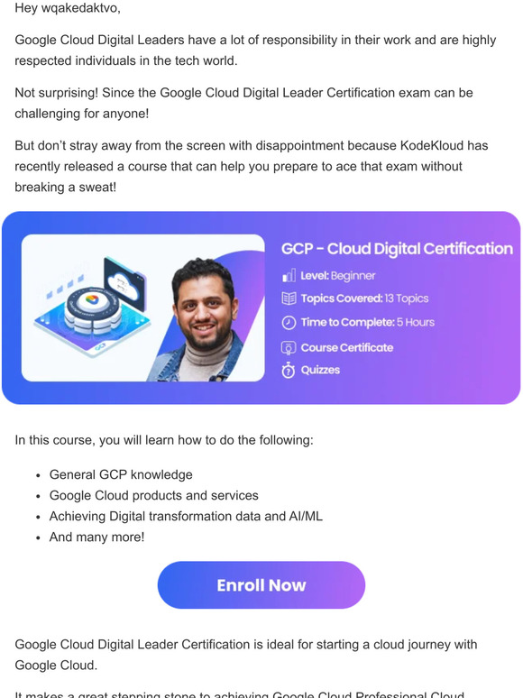 KodeKloud: Become a Google Cloud Digital Leader with KodeKloud today ...