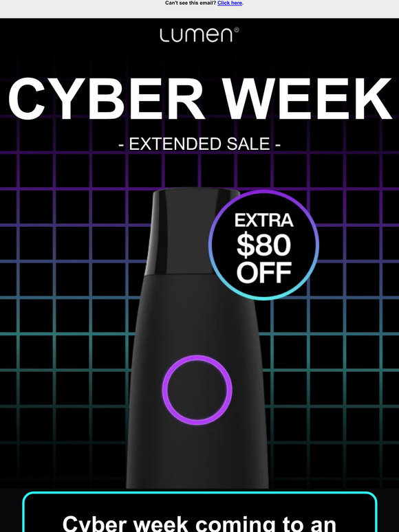 Lumen: Cyber Week extended sale - Last chance! | Milled
