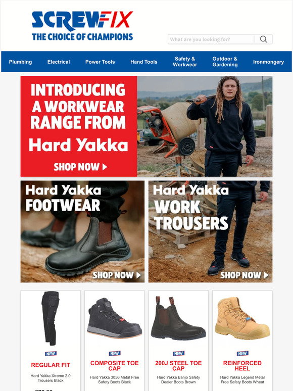 Screwfix: Introducing Hard Yakka! | Milled