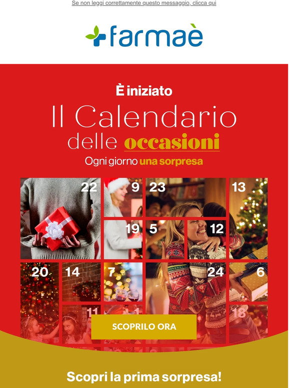 Farmae: 🗓️🎄 Da oggi ogni giorno è una sorpresa. Scopri il Calendario ...