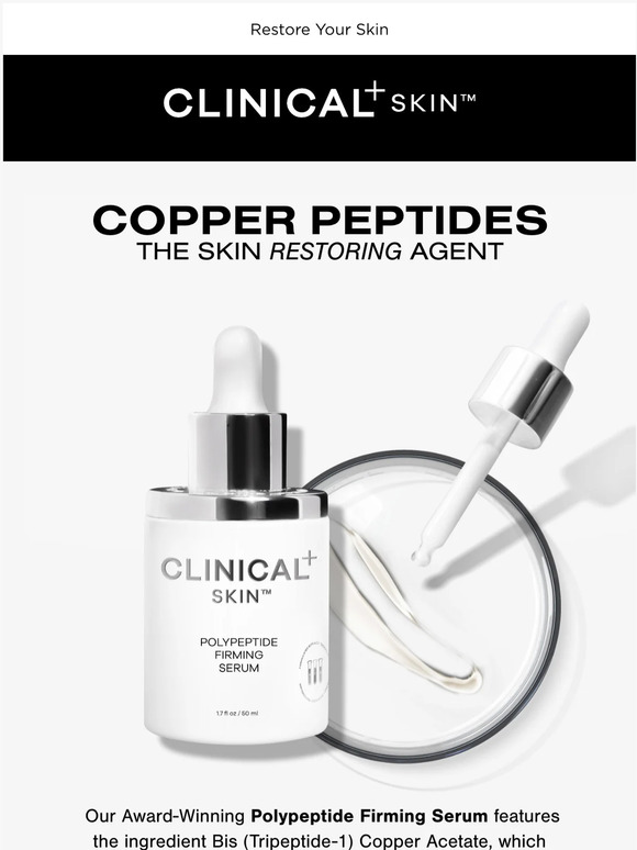 Clinical Skin: The Truth About Copper Peptides | Milled