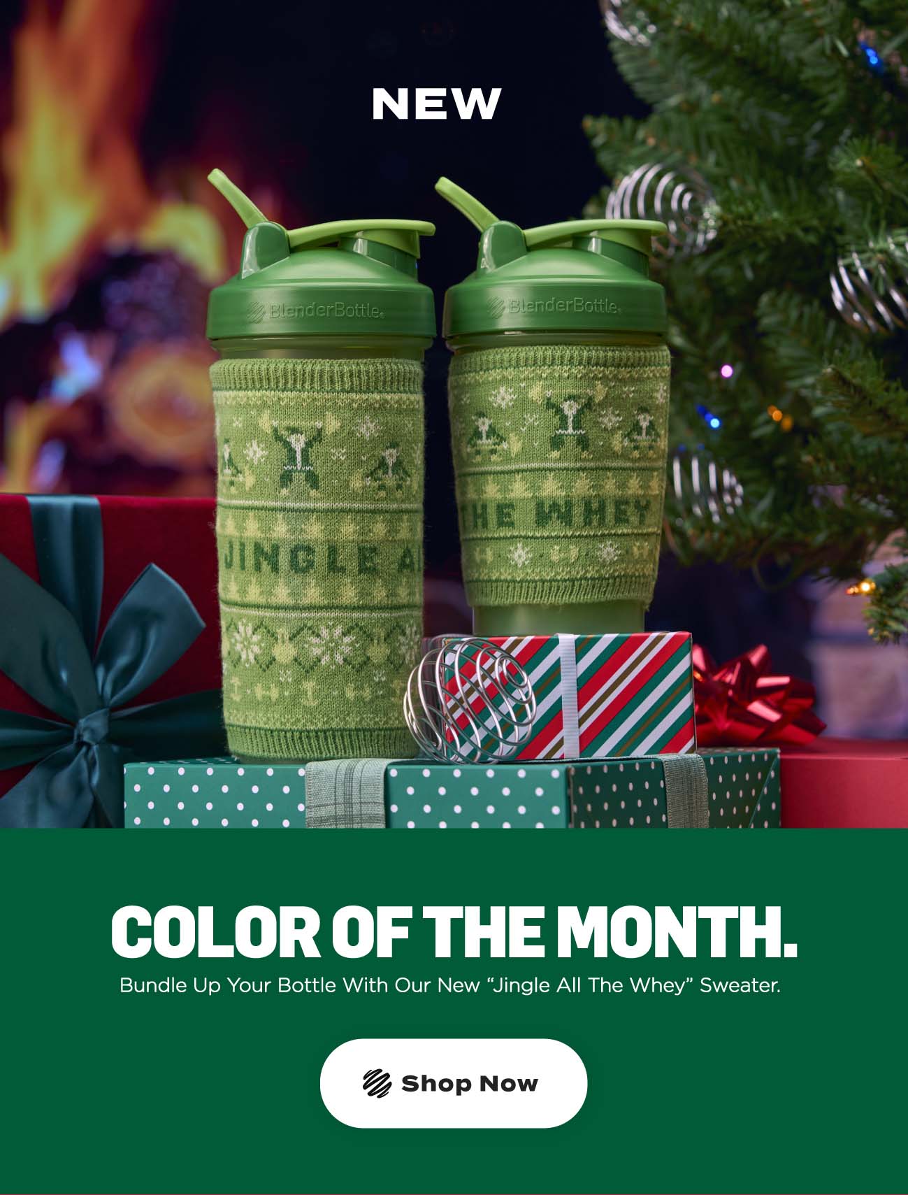 BlenderBottle: Jingle All the Whey with December Color of the Month ...
