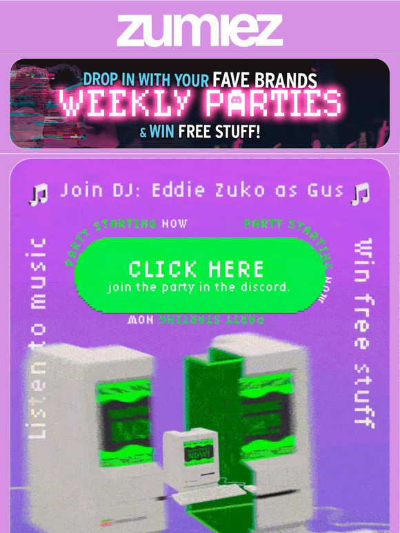 Zumiez: 🔊 HAPPENING RN' ♫ DJ: EDDIE ZUKO! | Milled