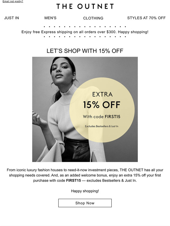 The Outnet: Your first purchase is waiting... | Milled