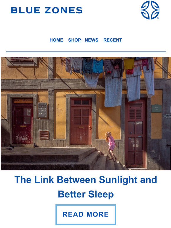 Blue Zones: The link between sunlight and better sleep | Milled