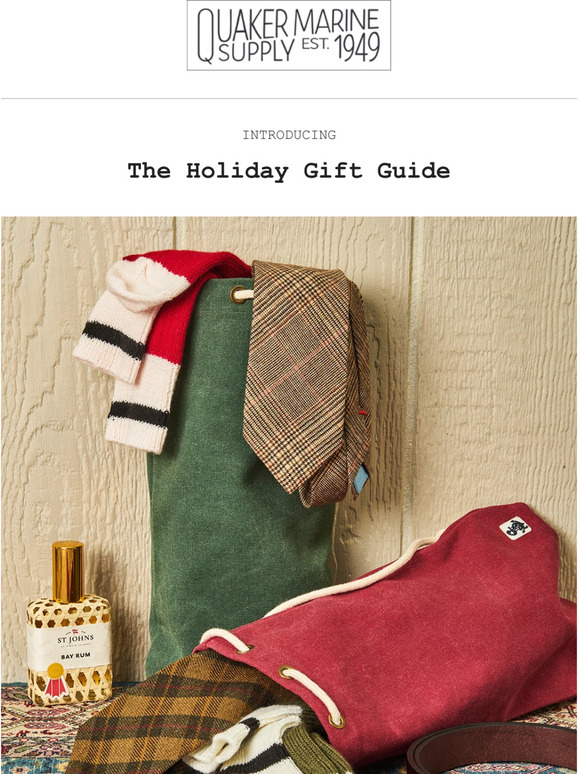 Quaker Marine Supply Co: The QMS Holiday Gift Guide | Milled