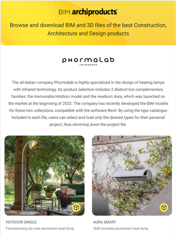 Archiproducts: Download our BIM models and customise your indoor and ...