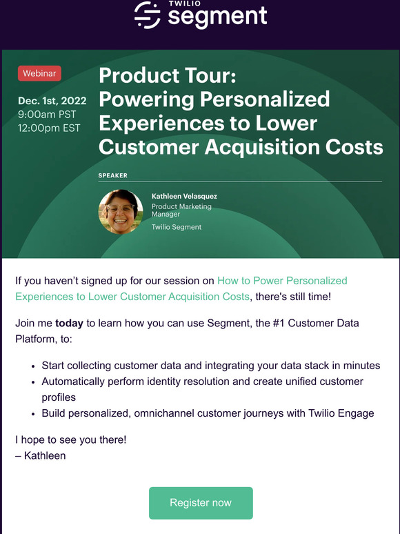 Segment: Today: Join my interactive tour of Twilio Segment CDP | Milled