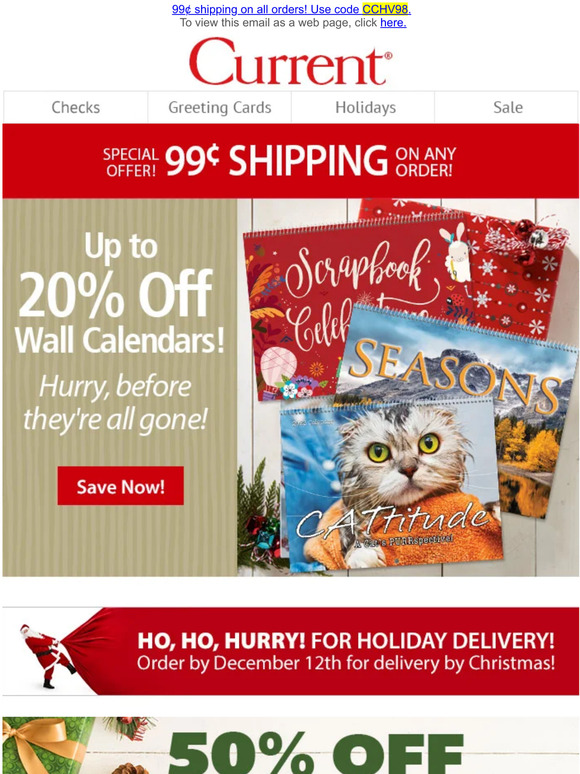 Current Catalog: 99¢ ships all our calendars (plus they're up to 20% ...