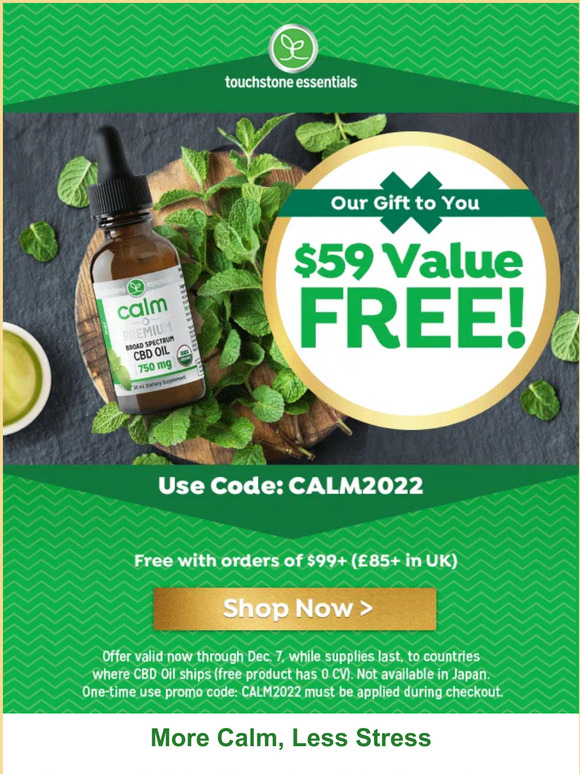 Touchstone Essentials: 😴 Free Gift to Calm Stress & Sleep Well | Milled