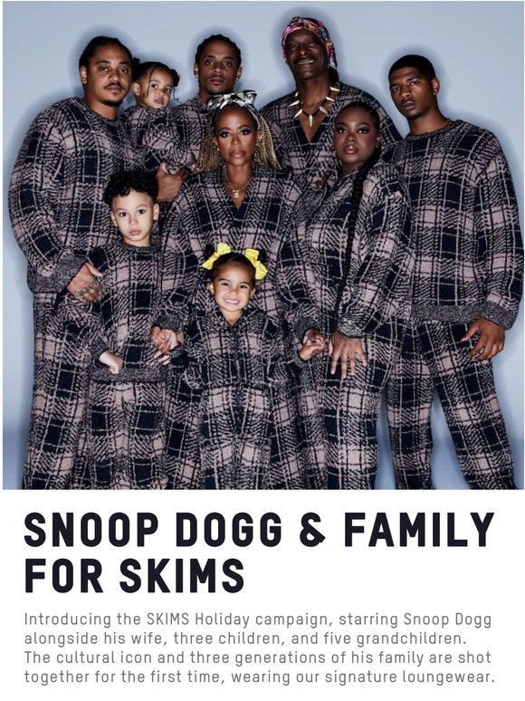SKIMS: Snoop Dogg & Family for SKIMS | Milled SKIMS: Snoop Dogg & Family for SKIMS | Milled