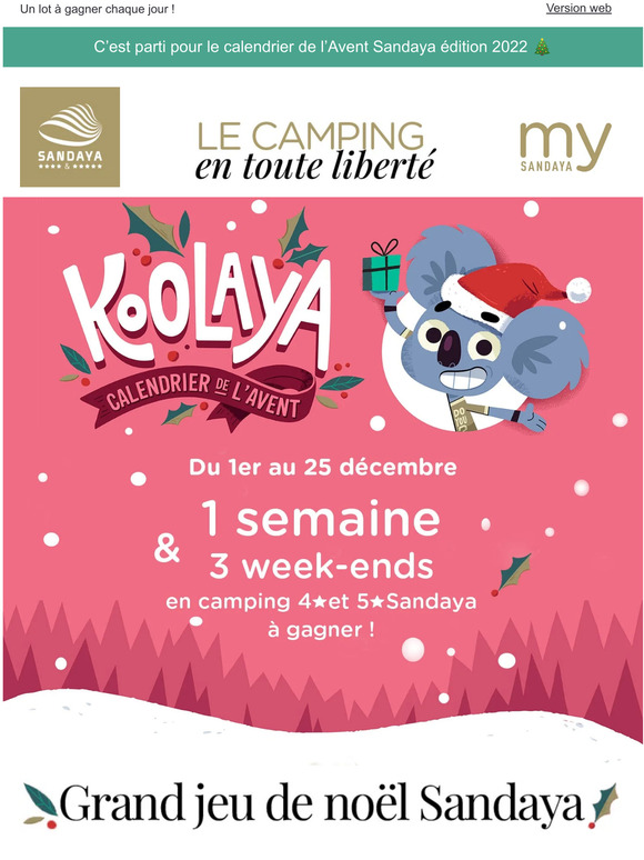 Sandaya: Découvrez le Calendrier de l’Avent Sandaya : une semaine à ...