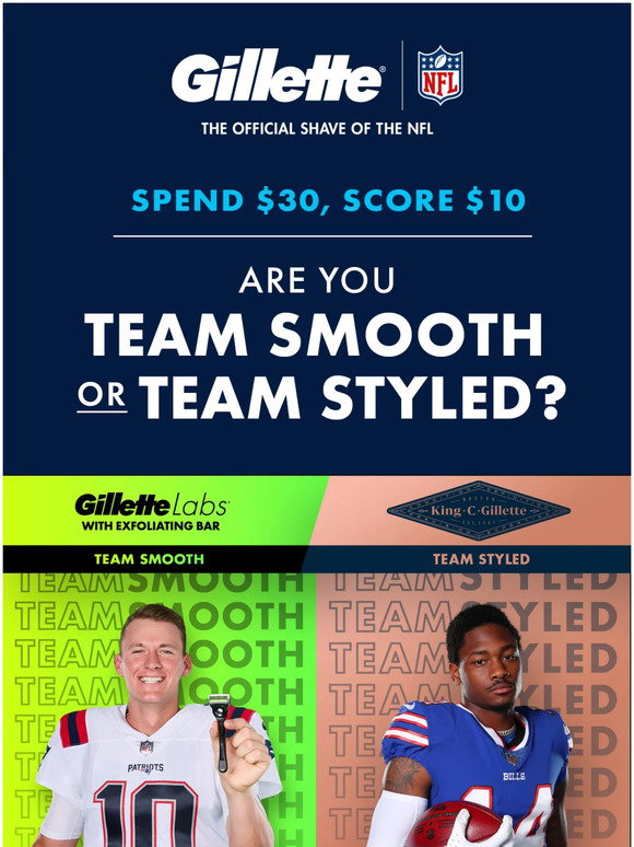 Gillette: The official Game Day shave: Spend $30, Score $10 | Milled