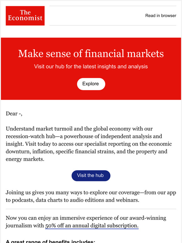 The Economist: Understand market turmoil with our recession-watch hub ...